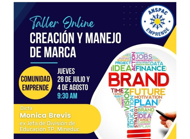 Taller Online Creación y Manejo de Marca – ANSPAC Chile